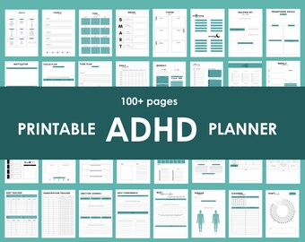 Printable Planner L Digital Personal ADHD Bundle L Daily, Weekly ...