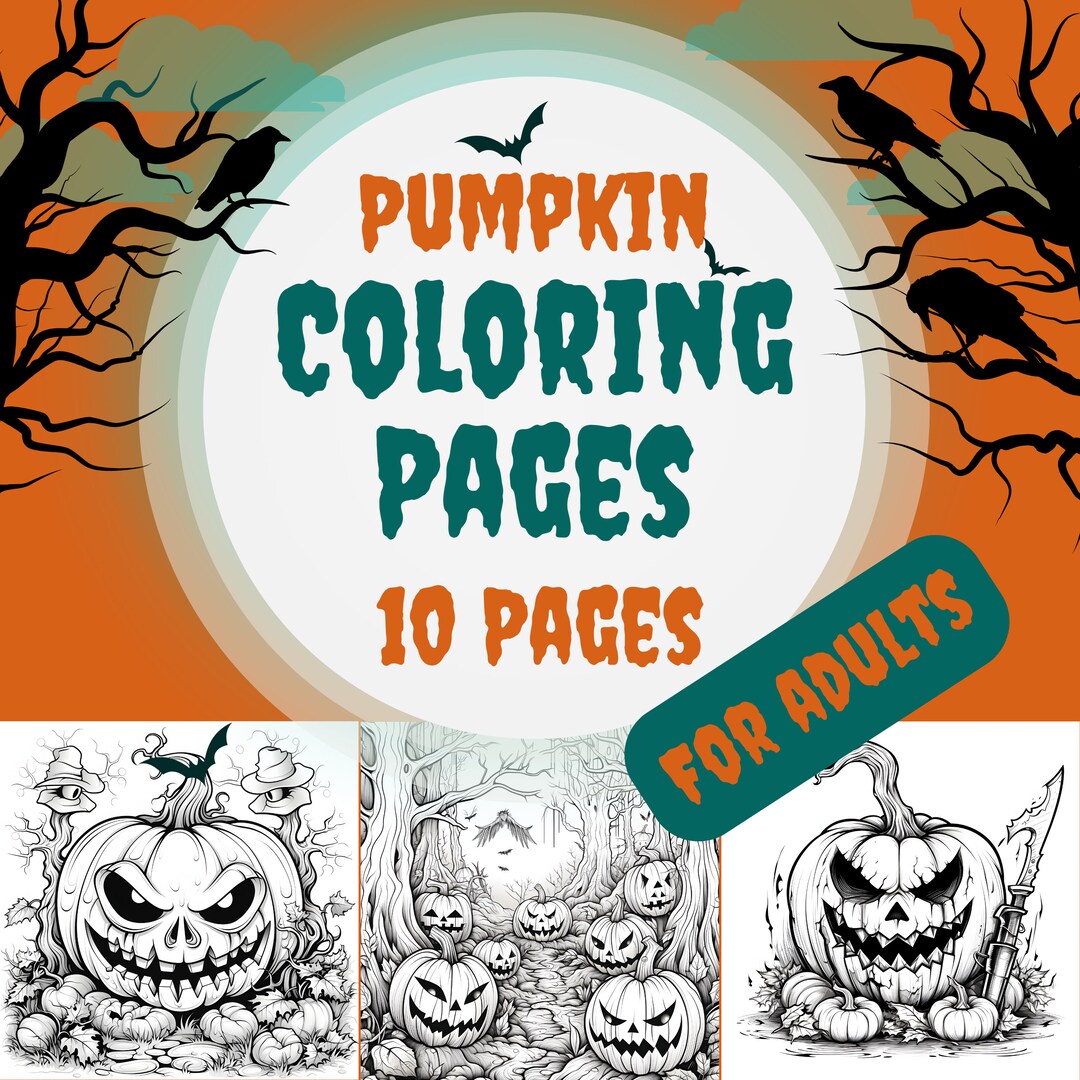 Printable Pumpkin Coloring Pages for adults and teens Printable ...