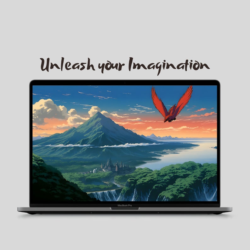 Studio Ghibli Inspired Wallpaper Bundle: 12 Digital Artworks for ...