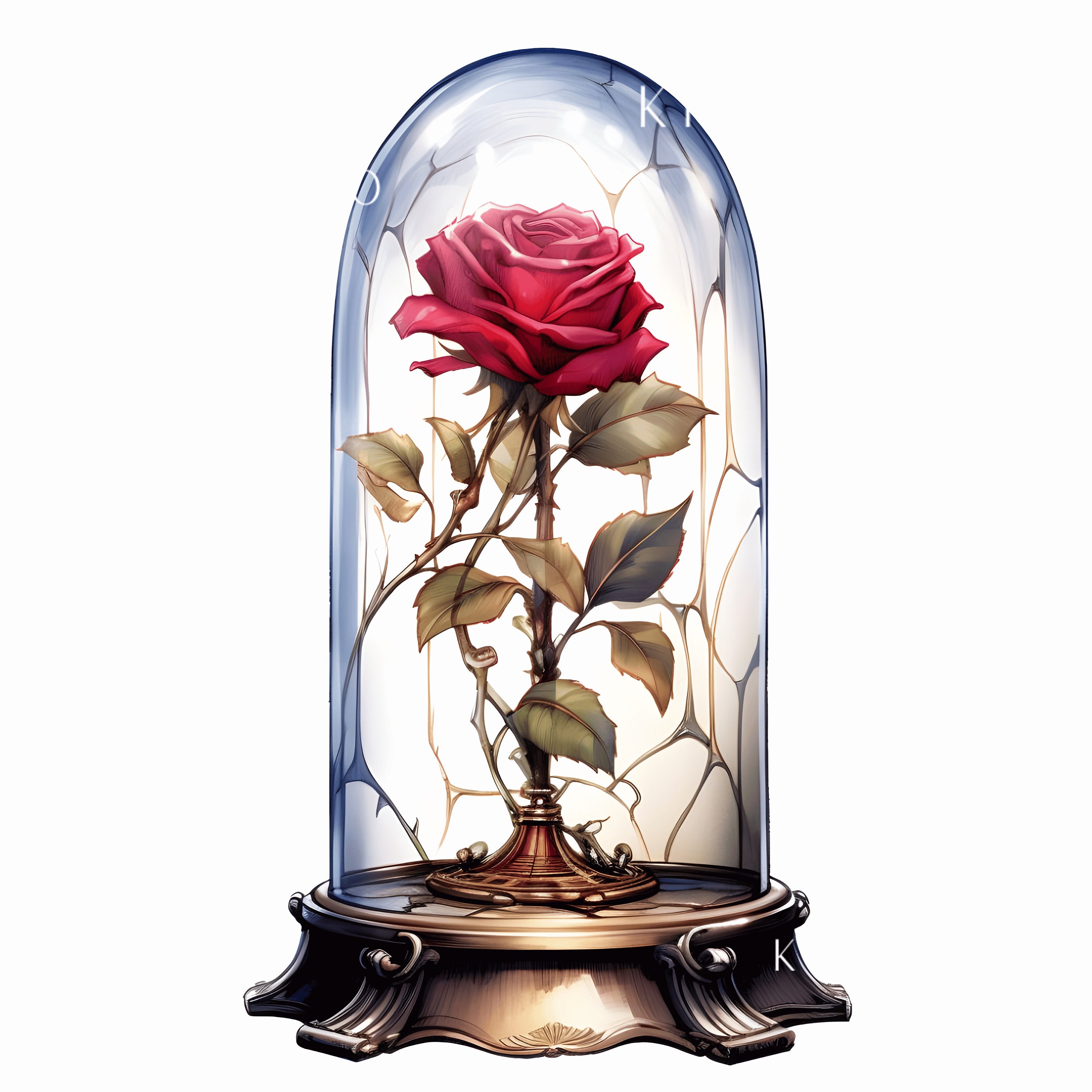 12 Eternal Rose Watercolor Png Clipart, Christmas Png Design, Christmas ...