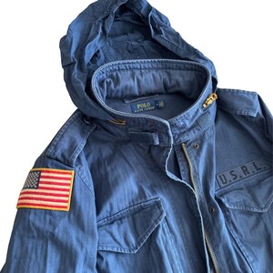 Polo Ralph Lauren Military Field Jacket M65 USRL Utility Cotton Twill M ...
