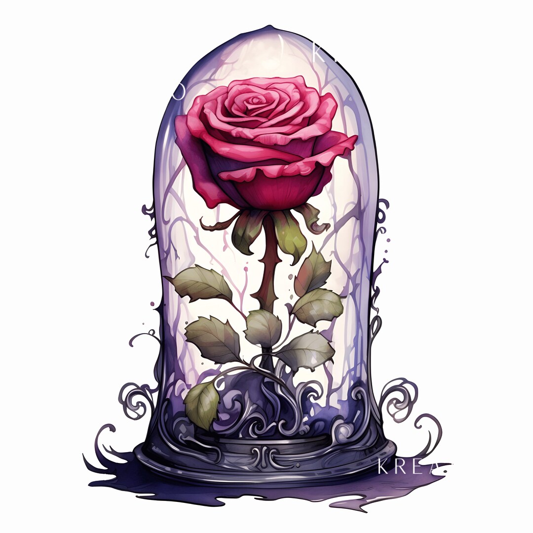 12 Eternal Rose Watercolor Png Clipart, Christmas Png Design, Christmas ...