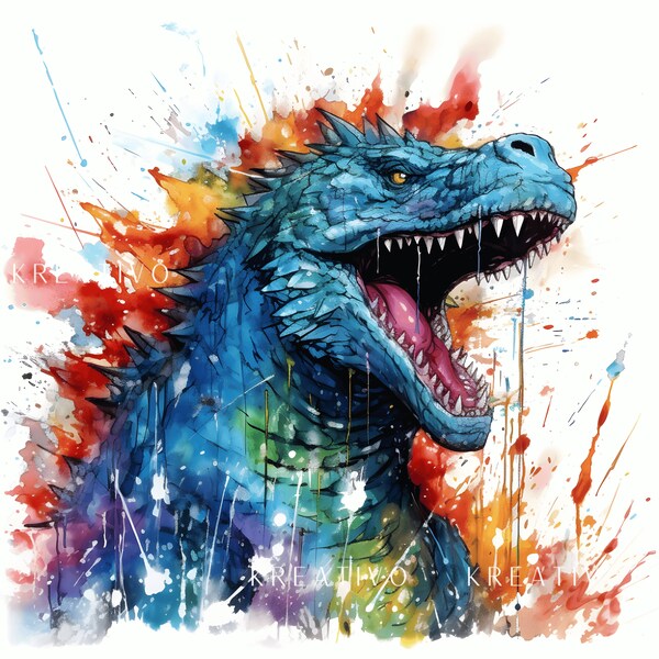 T Rex Painting - Etsy
