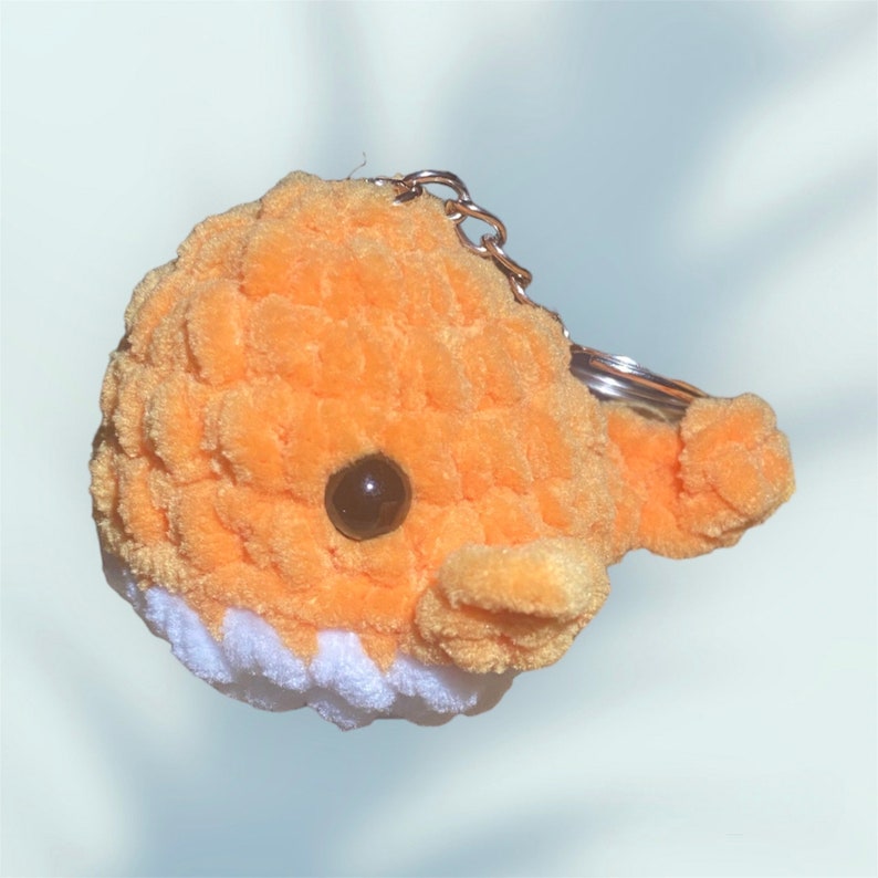 Cute Baby Whale Keychains Velvet Crochet Whale Amigurumi - Etsy
