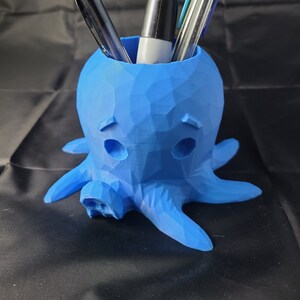 Pen Holder Low Poly Octopus Pen Holder Desk Organizer Pencil Holder ...