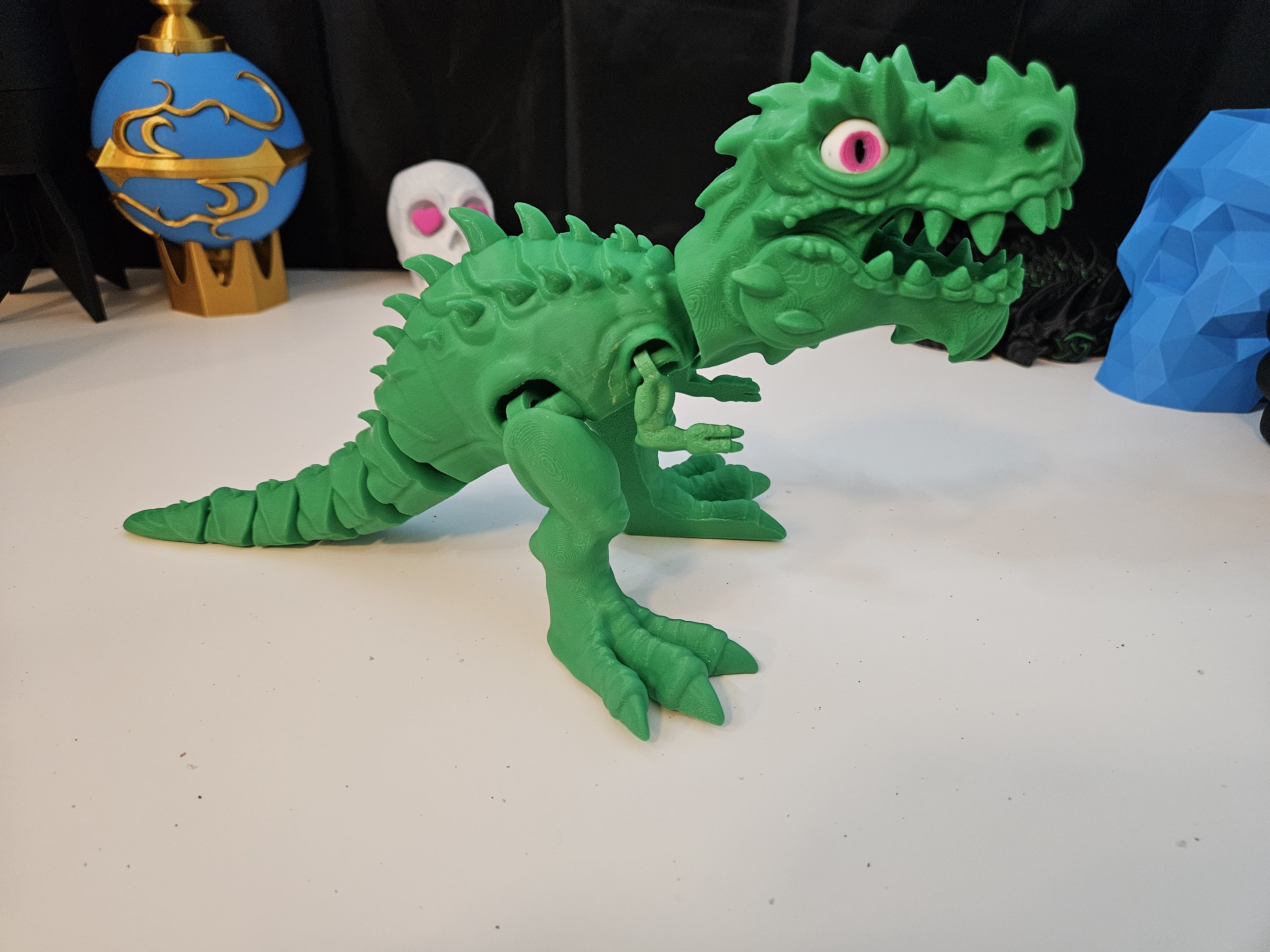 T-rex Extreme 3D Printed Articulated Dinosaur Desk Fidget - Etsy