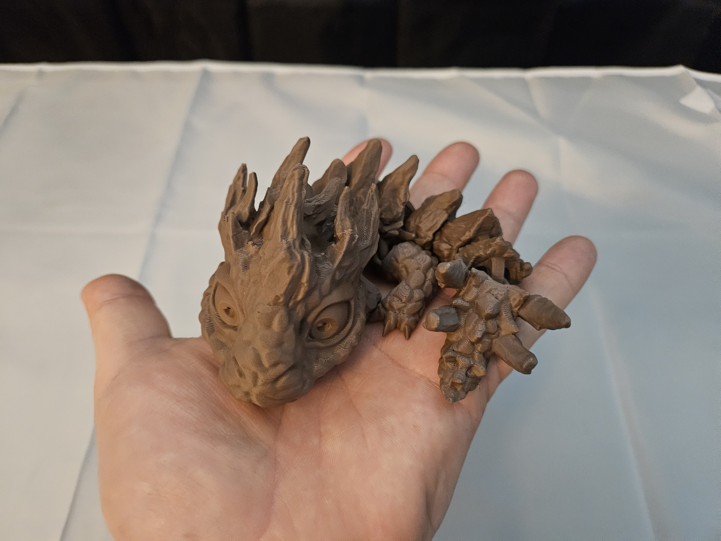Baby Rock Dragon 3D Printed Fairy Dragon Tiktok Articulated Fidget Desk ...