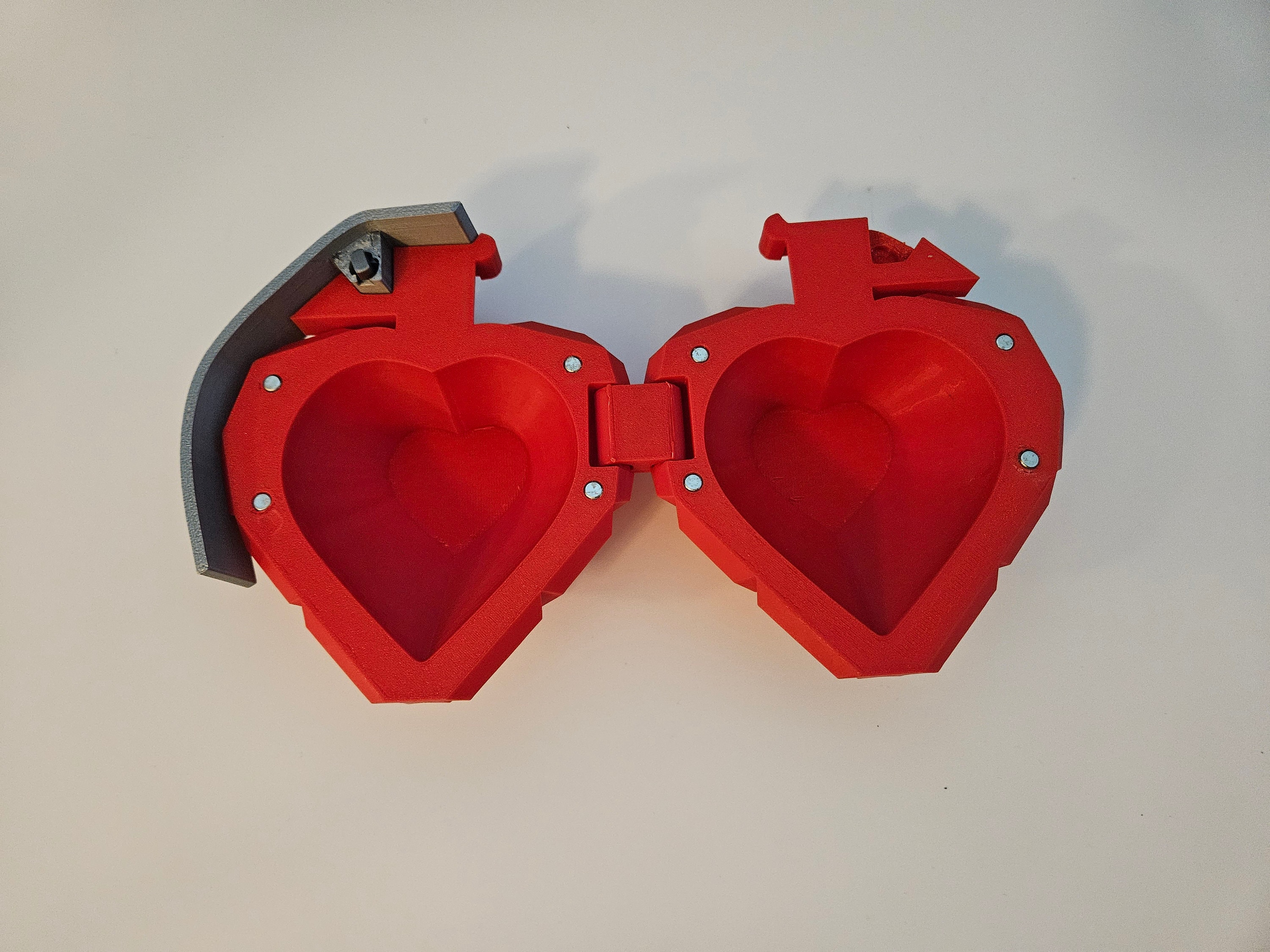 Heart Grenade Hidden Box 3D Print - Etsy