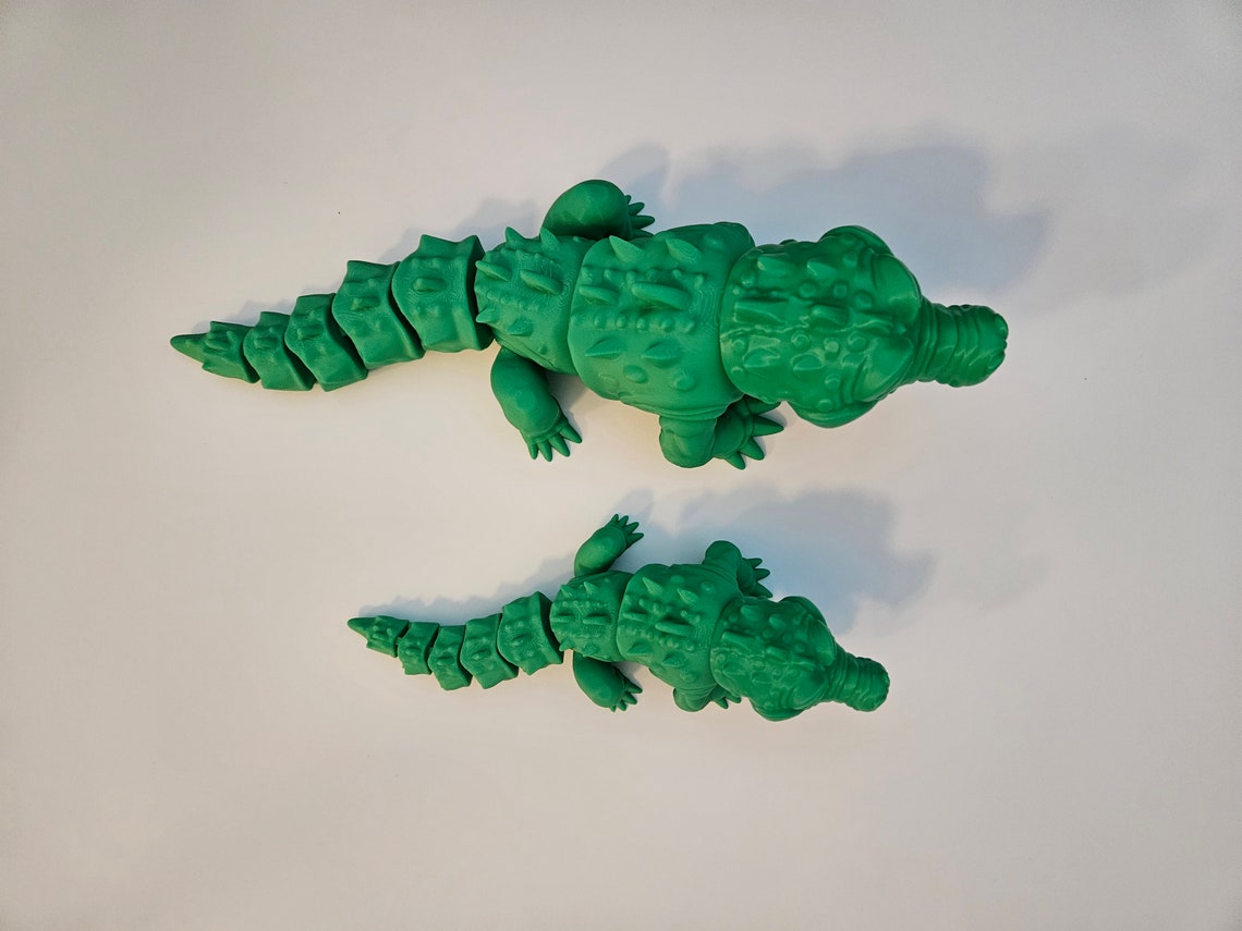 3D Print Crocodile Articulated Cartoon Fidget Desk Toy - Etsy