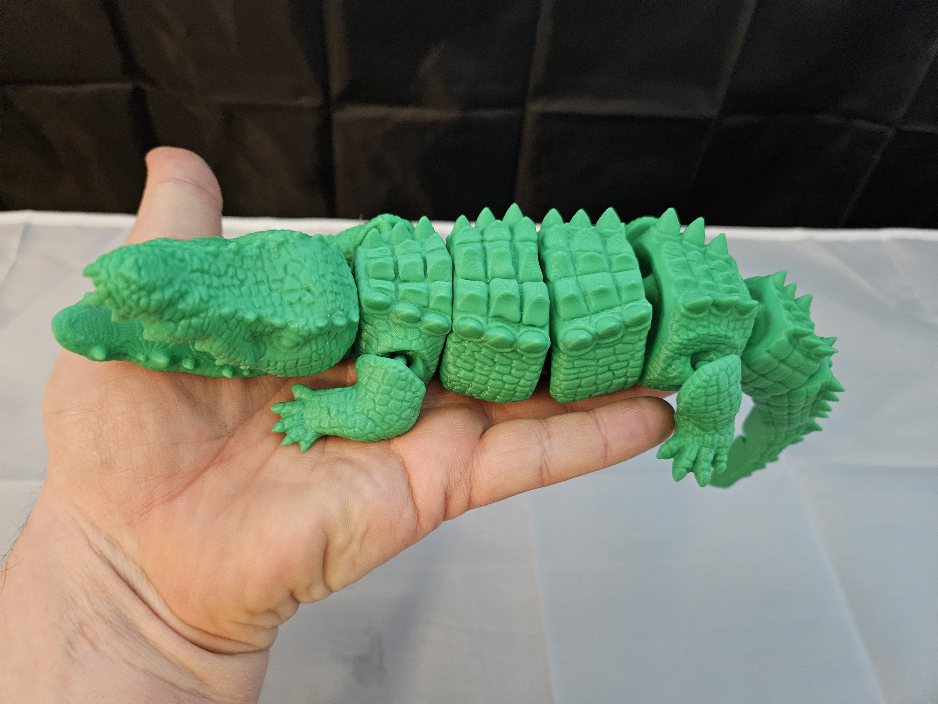 3D Printed Articulated Crocodile Fidget Desk Toy - Etsy