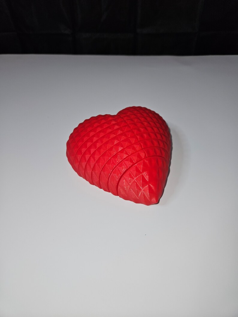 3DP Open Heart 3D Printed Ring Gift Box Valentines Day Anniversary - Etsy