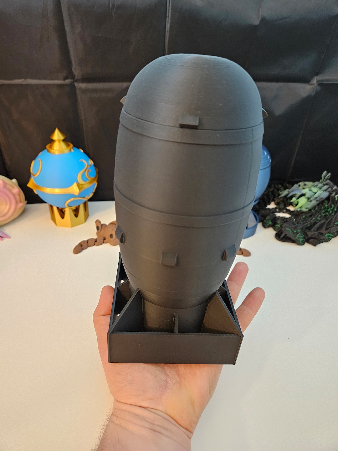 Fat Man Nuke 3D Printed Stash Box Rocket Bomb - Etsy