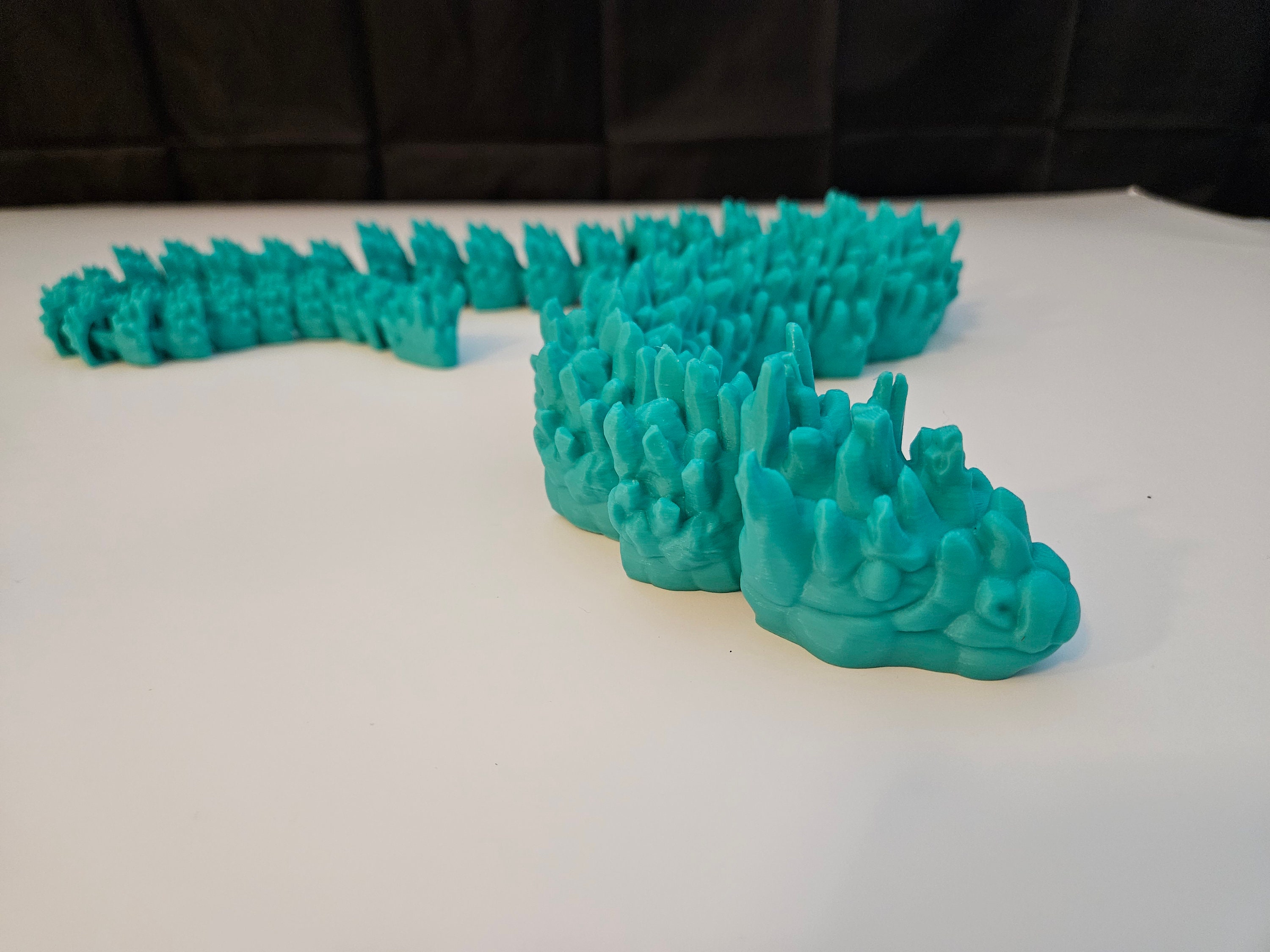 Frost Snake 3D Printed Ice Dragon - Etsy