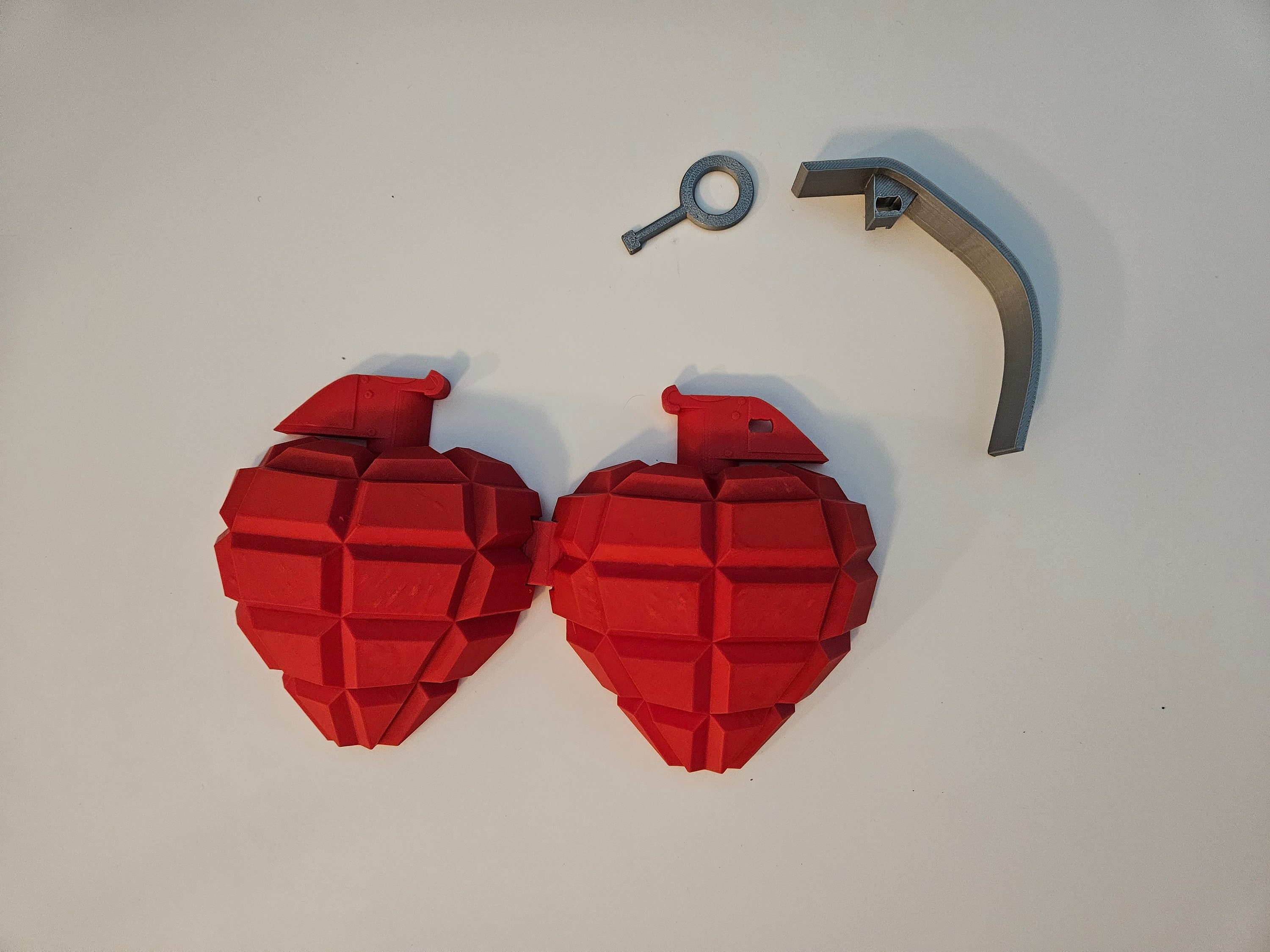 Heart Grenade Hidden Box 3D Print - Etsy