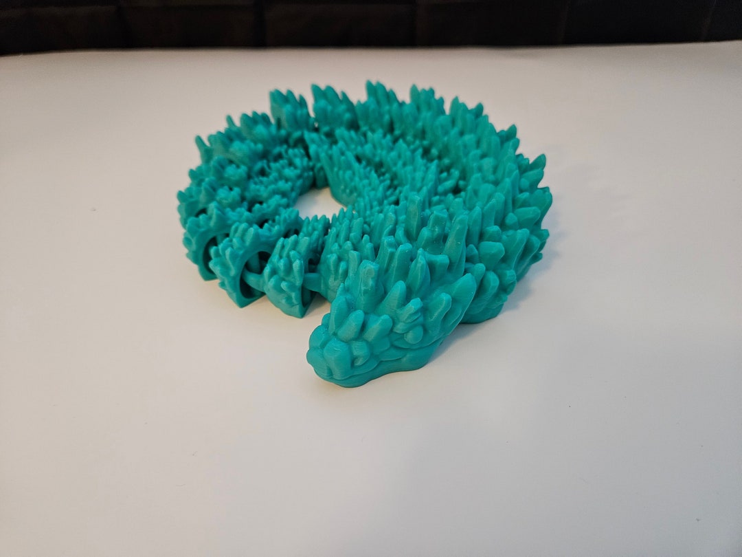 Frost Snake 3D Printed Ice Dragon - Etsy