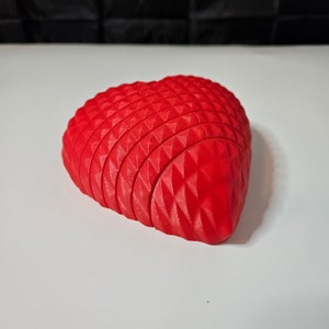 3DP Open Heart 3D Printed Ring Gift Box Valentines Day Anniversary - Etsy