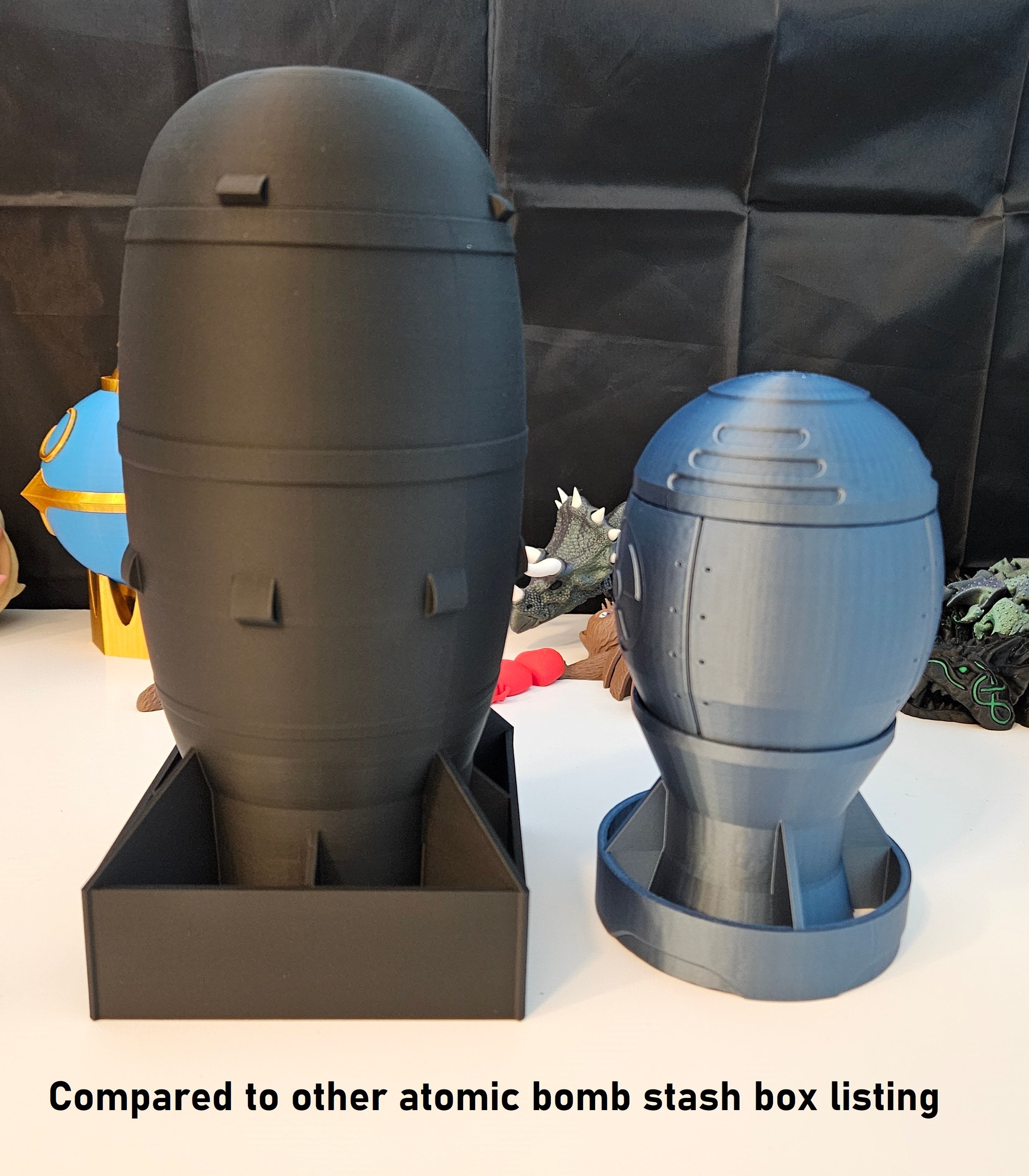 Fat Man Nuke 3D Printed Stash Box Rocket Bomb - Etsy