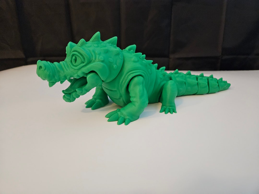 3D Print Crocodile Articulated Cartoon Fidget Desk Toy - Etsy