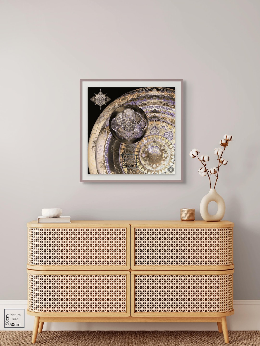 Genesis Unique Mandala Wall Art, Exquisite Sacred Geometry Decoration ...