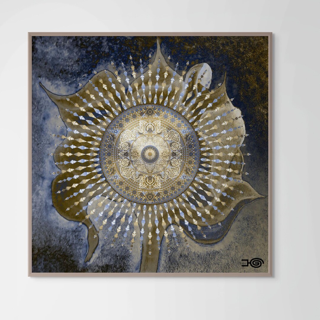 Selina, Unique Mandala Wall Art Print, Exquisite Sacred Geometry ...