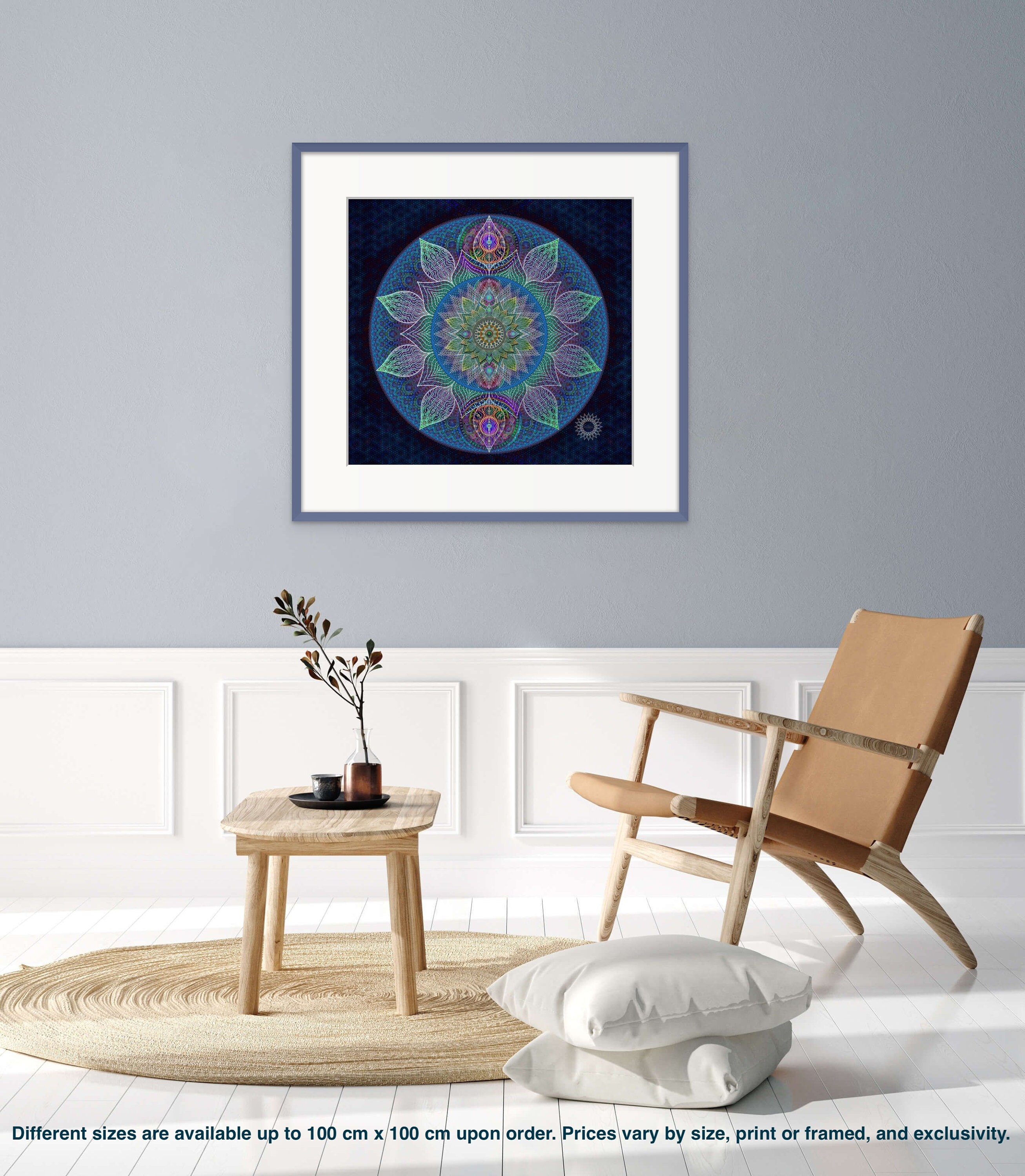 Mandala Wall Art Sacred Geometry Mandala Spiritual Harmony Mandala Home ...