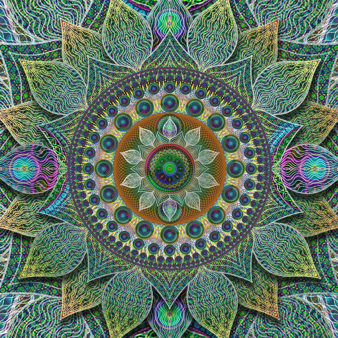 Mandala Wall Art Sacred Geometry Mandala Spiritual Harmony Mandala Home ...