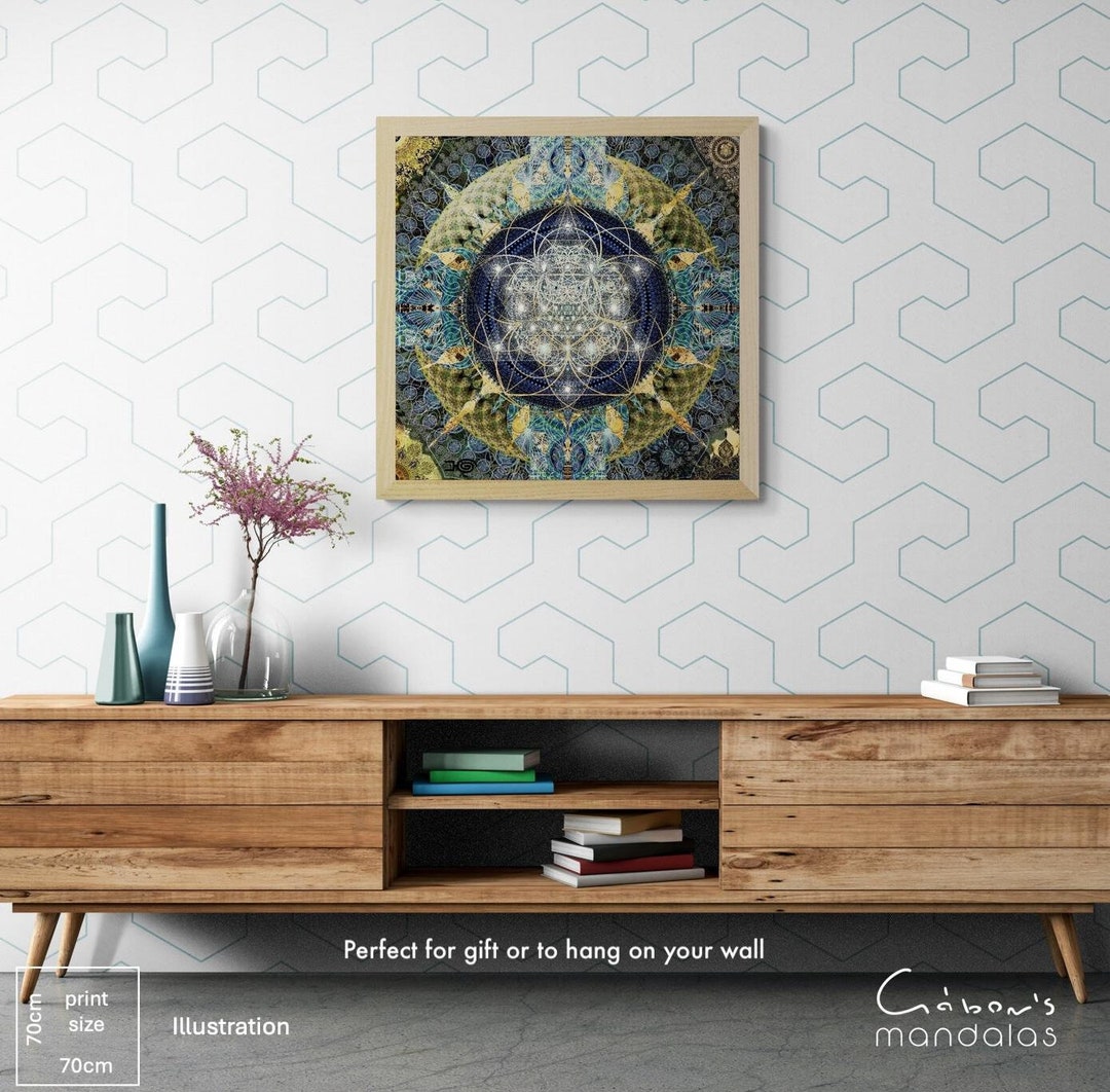 Shades of the Devine, Unique Mandala Wall Art, Exquisite Sacred ...