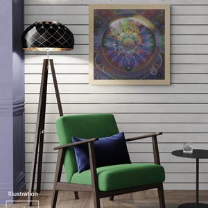 Calypso Unique Mandala Wall Art Print, Exquisite Sacred Geometry ...