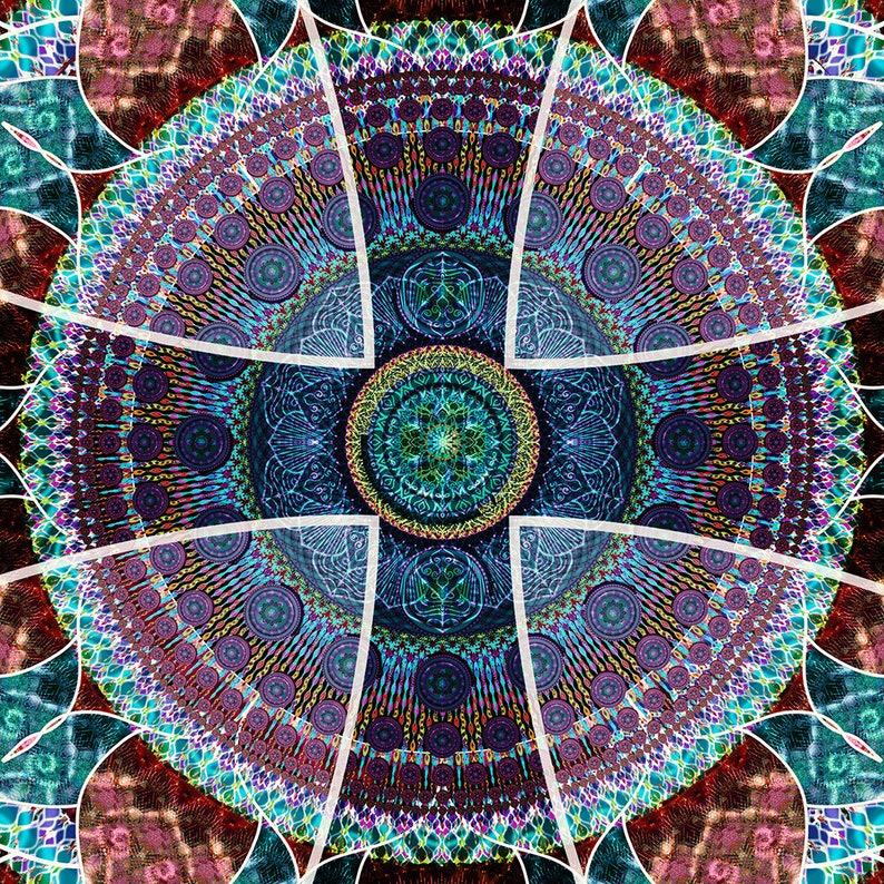 Mandala Wall Art Sacred Geometry Mandala Spiritual Harmony Mandala Home ...