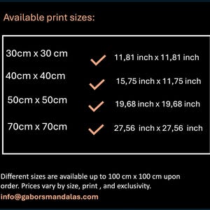 Calypso Unique Mandala Wall Art Print, Exquisite Sacred Geometry ...