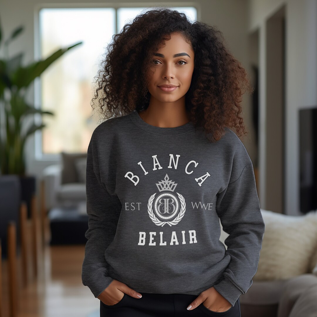 Bianca Belair Crewneck Sweatshirt, EST of WWE Wrestling Sweater, WWE ...