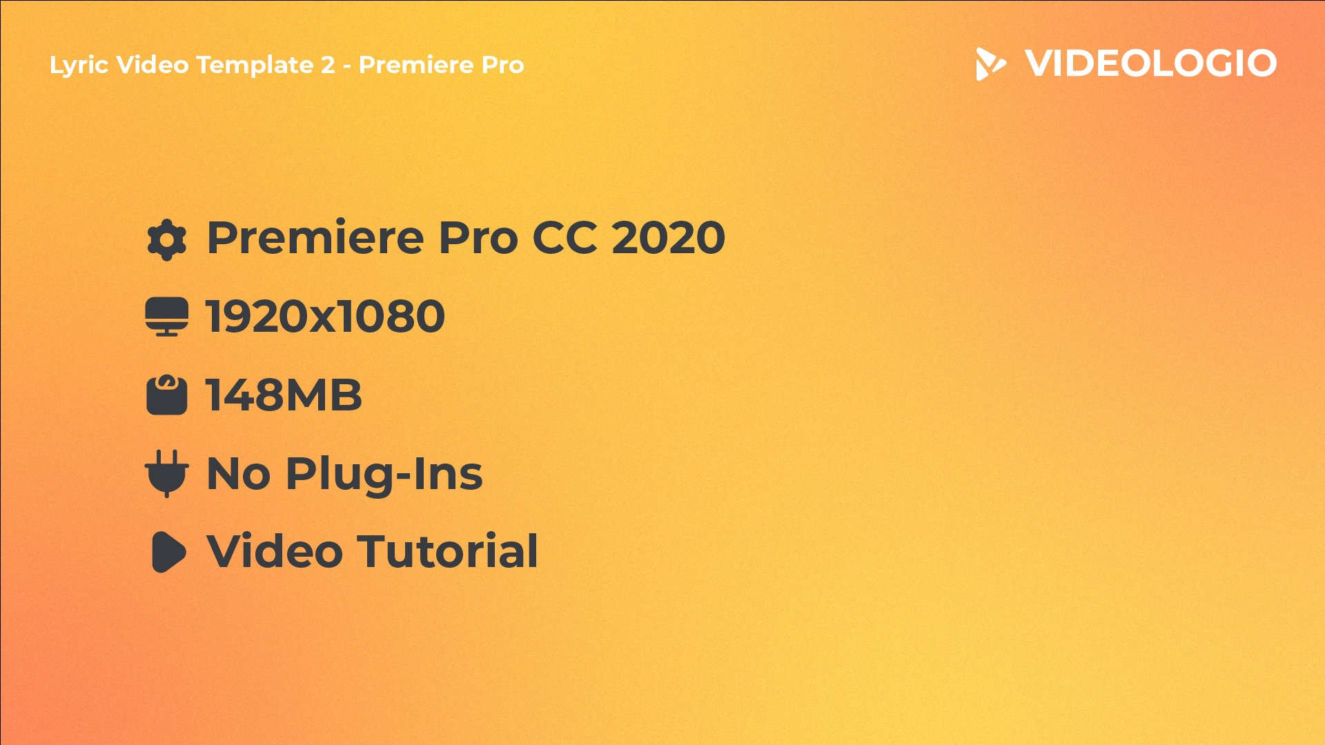 Lyric Video Template - Premiere Pro - Etsy