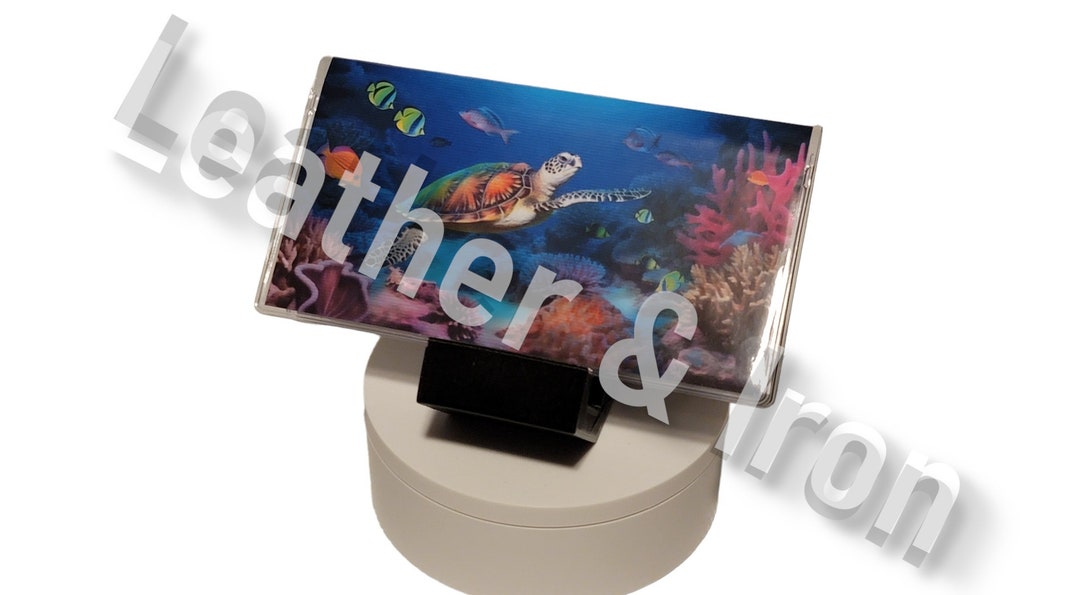 Vinyl Sea Turtle Design Checkbook Cover - Etsy