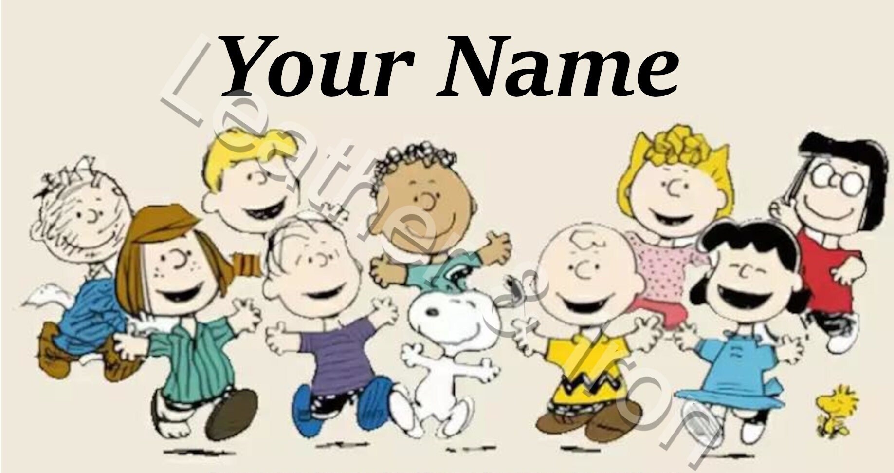 New Peanuts Gang Checkbook Cover With Custom Name - Etsy