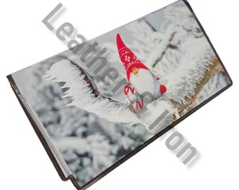 Personalized Faux Leather Checkbook Cover, Monogrammed Check Book Cover ...