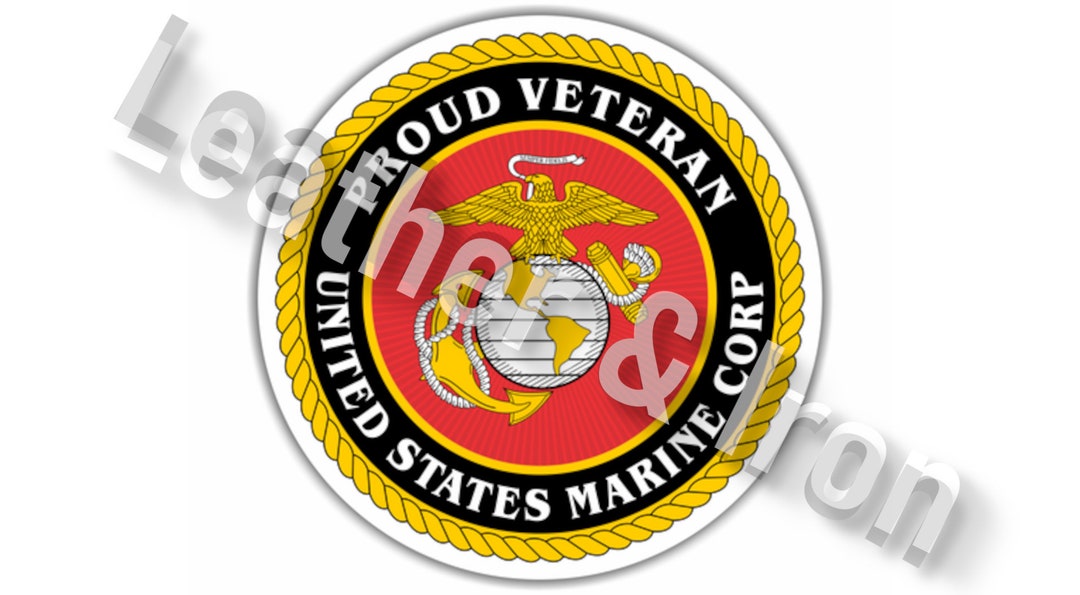 New Proud US Marine Corps Veteran Design Checkbook Cover - Etsy