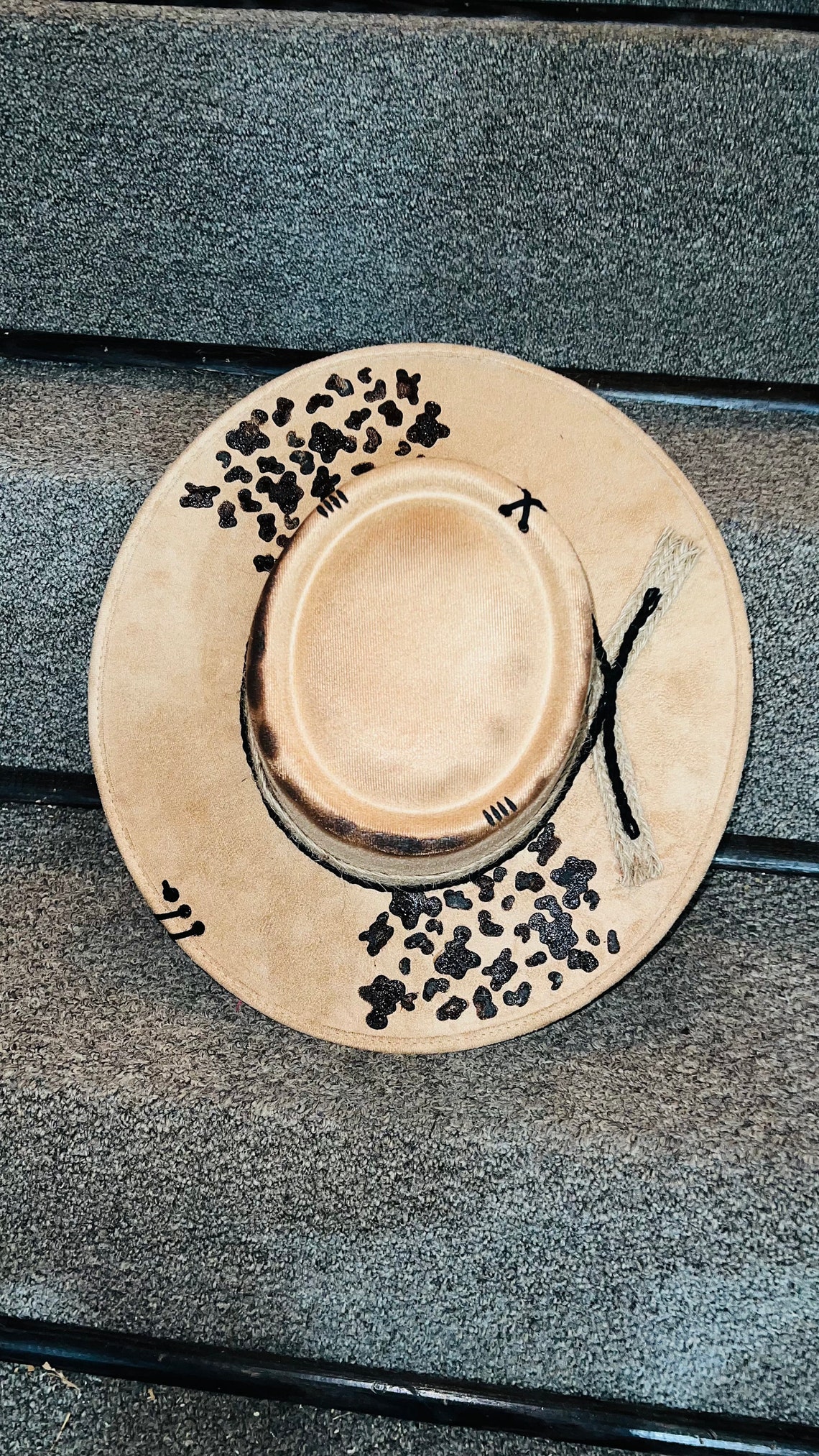 Custom Burnt Hat - Etsy