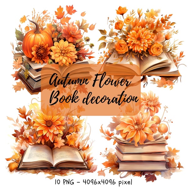 Fall Book Stacks - Etsy