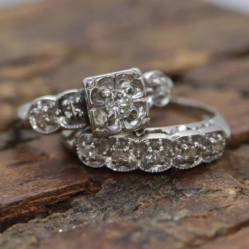 Vintage Wedding Ring - Etsy