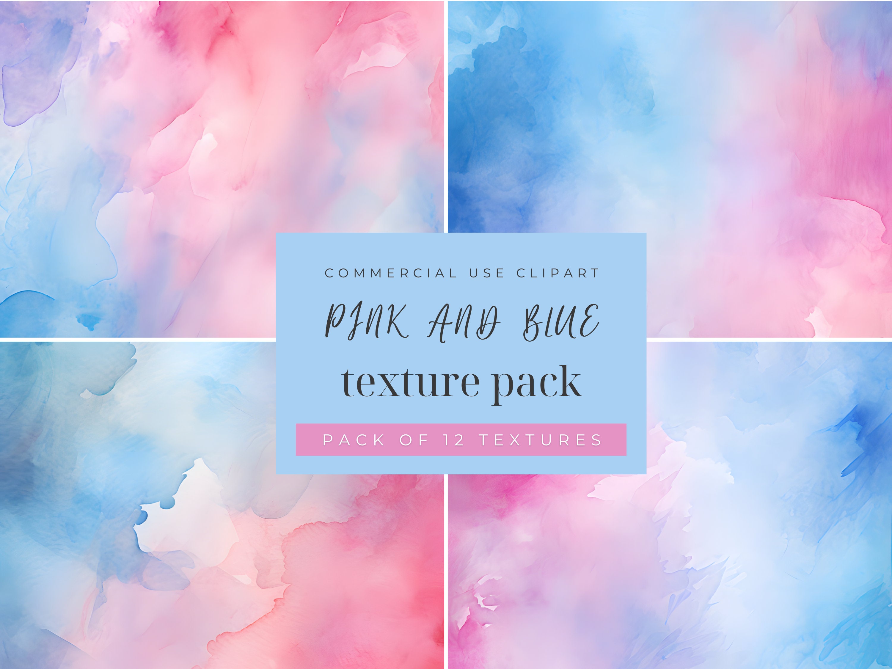 Blue and Pink Abstract Texture Clipart, Alcohol Ink Png, Colorful ...