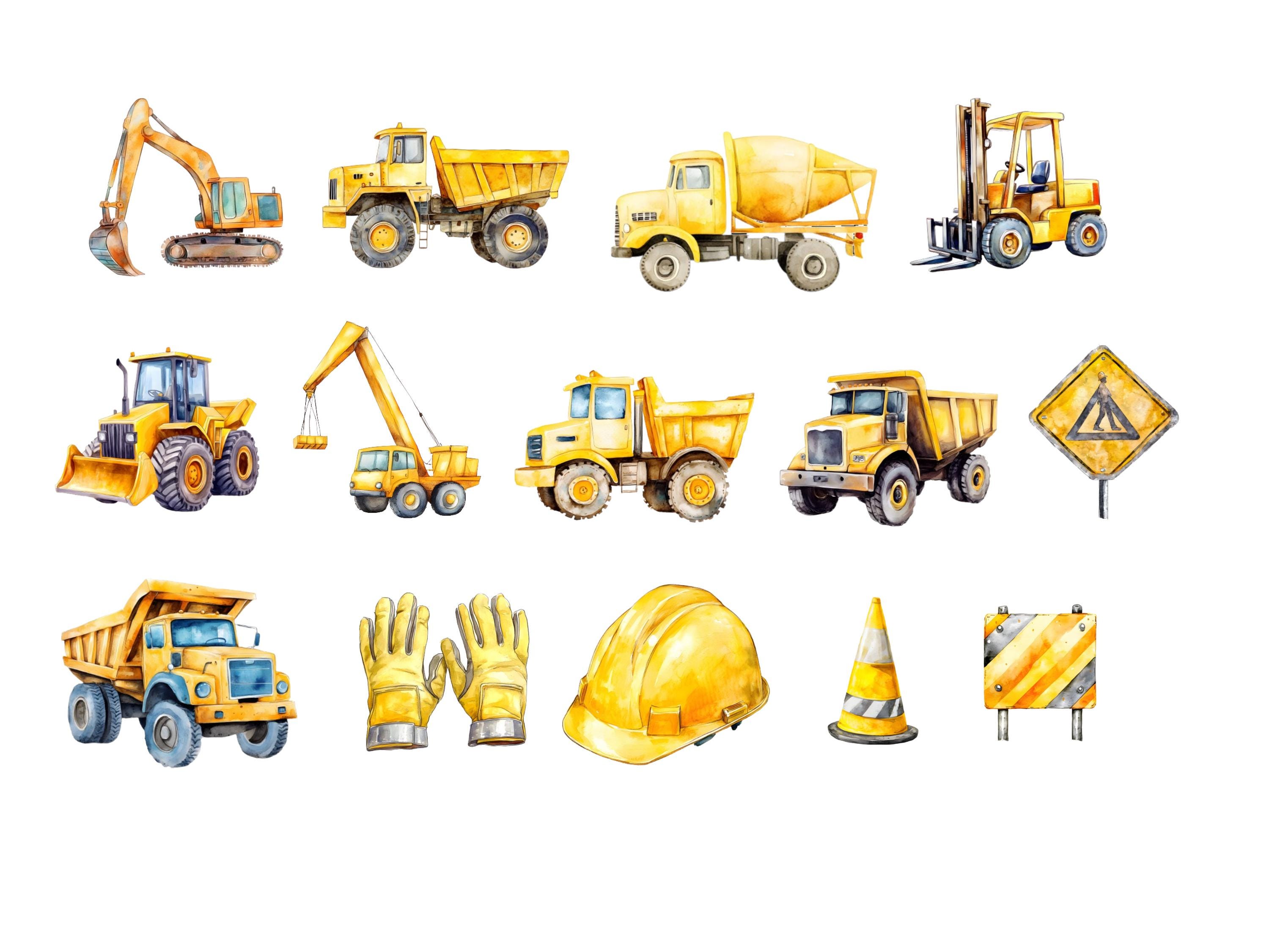Construction PNG, Construction Party, Instant Download, Digital ...