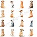 Digital Drawing, Watercolor Dog Clipart, Puppy Digital Art, Dog Lovers ...