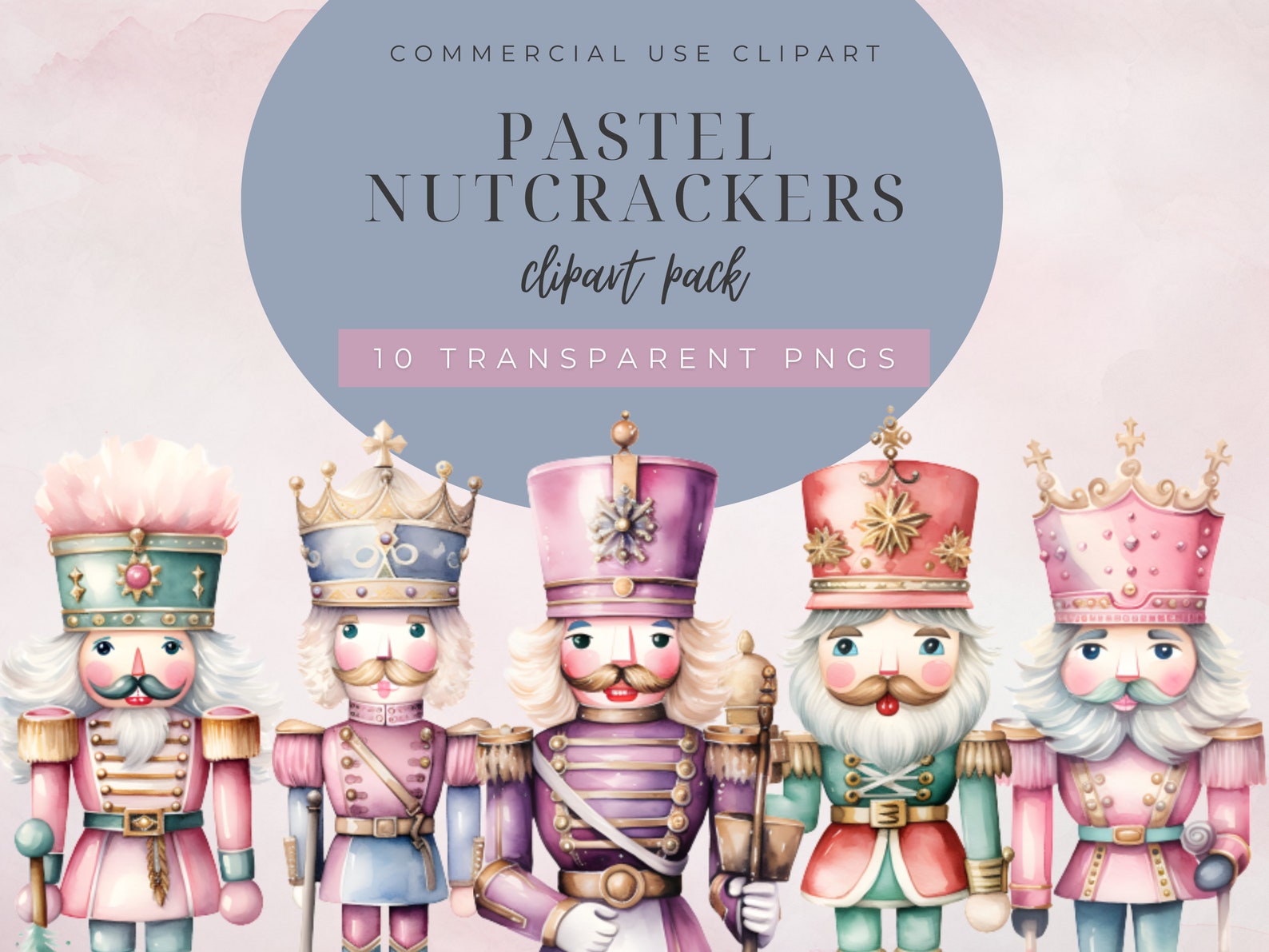 Pastel Nutcracker Clipart, Nutcracker Clipart, PNG, Pastel Nutcrackers ...