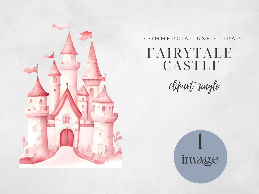 Fairytale Castle Clipart, Princess Castle, Castle PNG, Digital Download ...