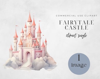 Fairytale Castle / Princess Castle/ Castle PNG / Digital Download Print / Magical Clipart ...