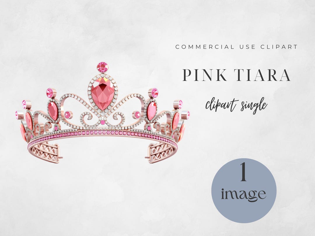 Pink Tiara Clipart: Fairytale Princess PNG (digital Download) - Etsy