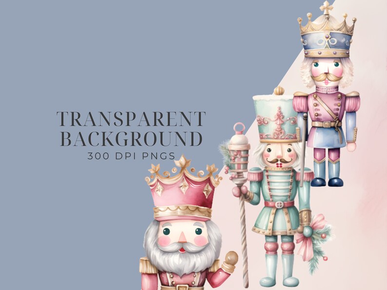 Pastel Nutcracker Clipart, Nutcracker Clipart, PNG, Pastel Nutcrackers ...