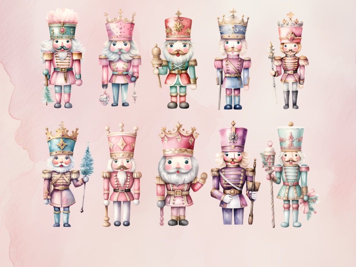 Pastel Nutcracker Clipart, Nutcracker Clipart, PNG, Pastel Nutcrackers ...