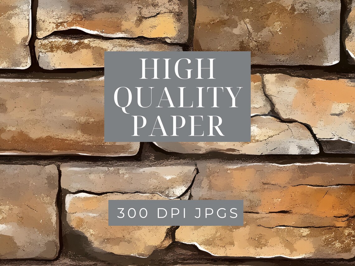 Brick Wall Textures: Rustic Digital Paper (digital Download) - Etsy