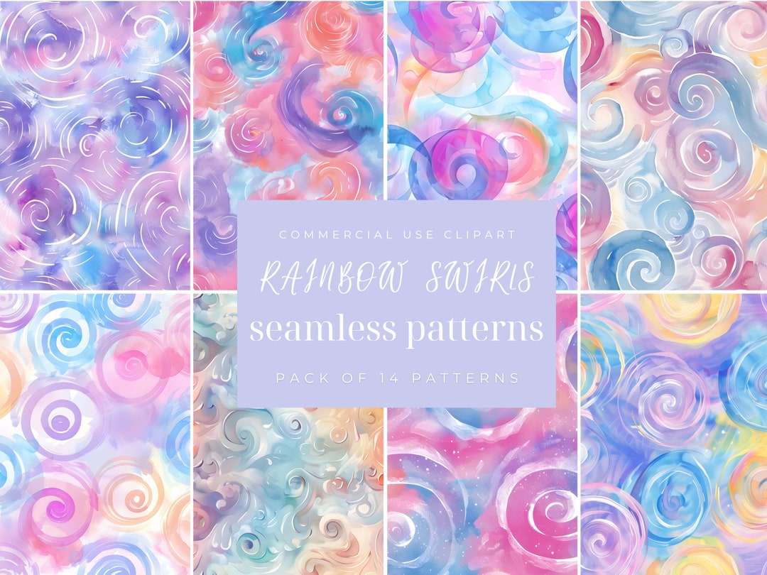 Seamless Swirl Pattern, Digital Download, Digital Paper Card Patterns ...